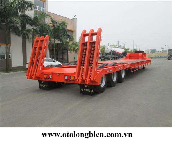 Xe phooc lùn 3 trục chở máy công trình 39,5 tấn mới 2022